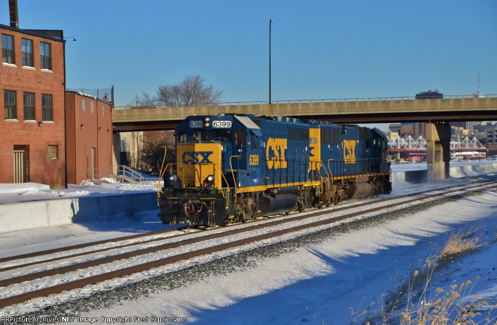 CSX 6399 is Ex-RF&P 147, Reclassified as GP38-2S a one time GP40-2 72702-7